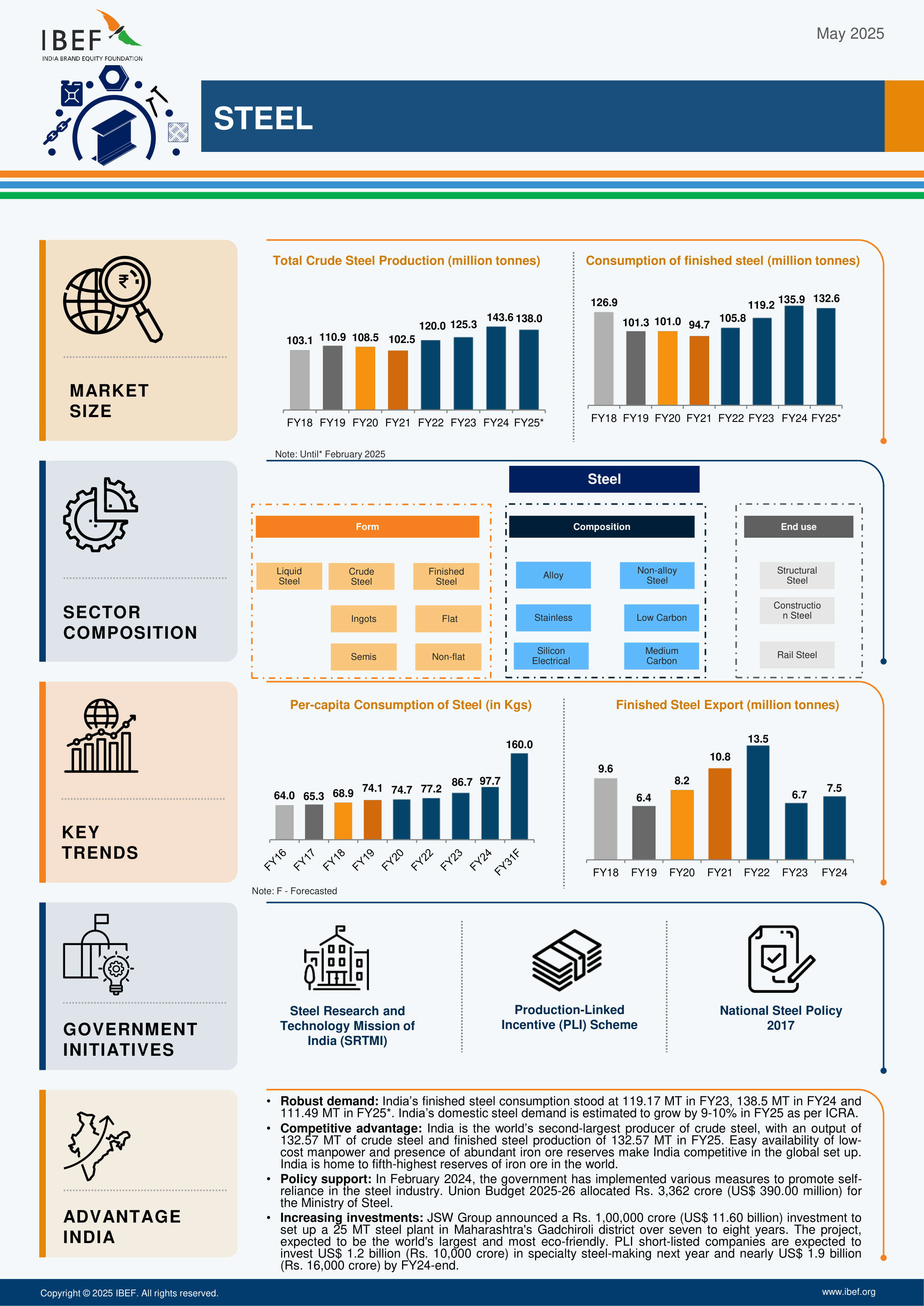 Growth of Steel Industry - Infographic